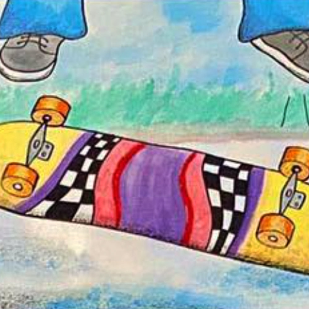 Skateboard Fun – Elementary Art Stars
